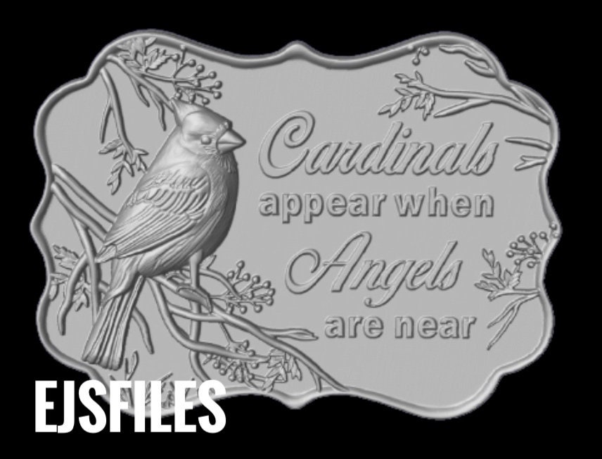 Cardinal Angel Sign 3D STL Model for Cnc - Etsy