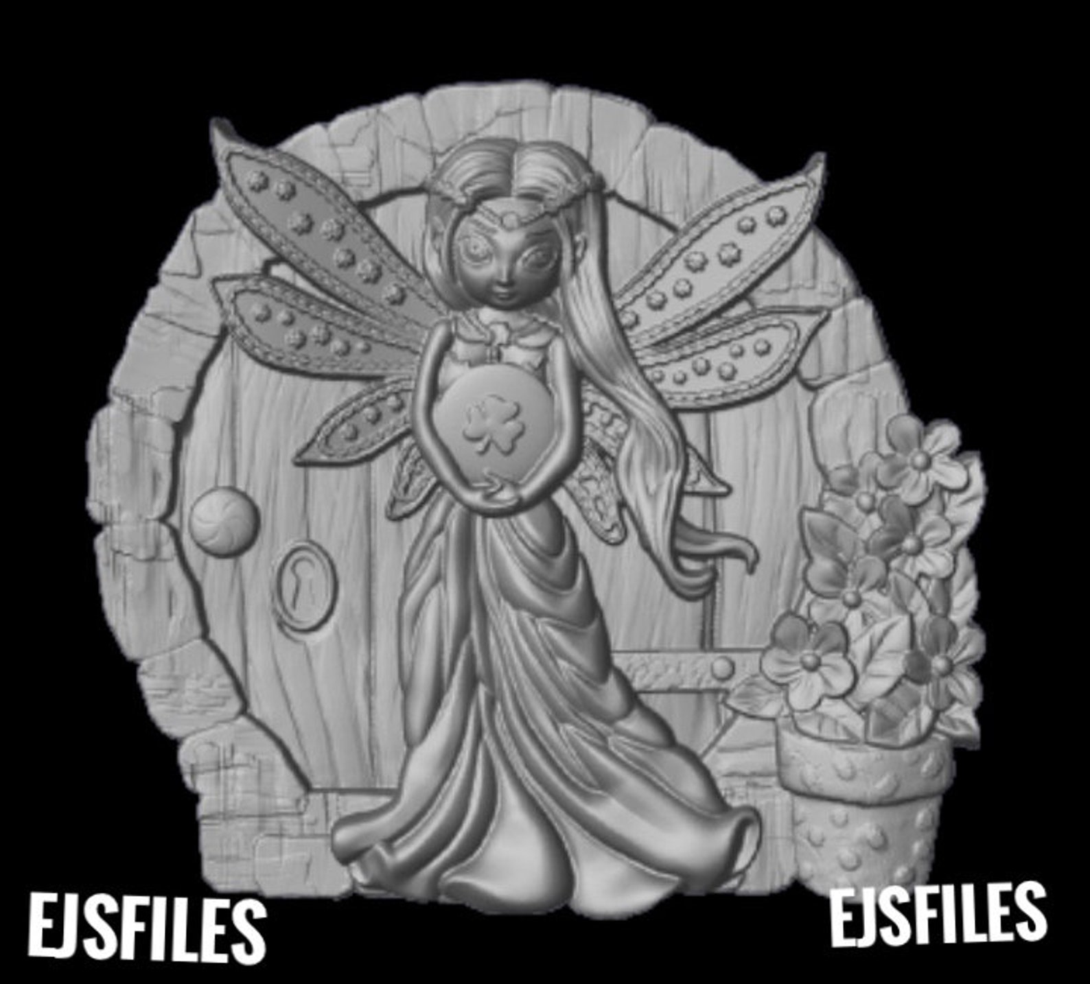 Irish Fairy 3D STL Model for Cnc - Etsy