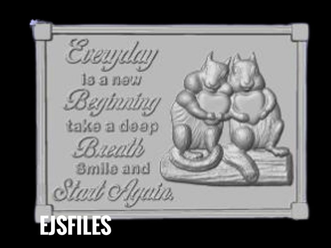 Start Over Chipmunk Sign 3D STL Model for Cnc - Etsy