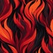 Flames Digital Paper, Fire Seamless Pattern, Colorful Paper Pack, Flame ...