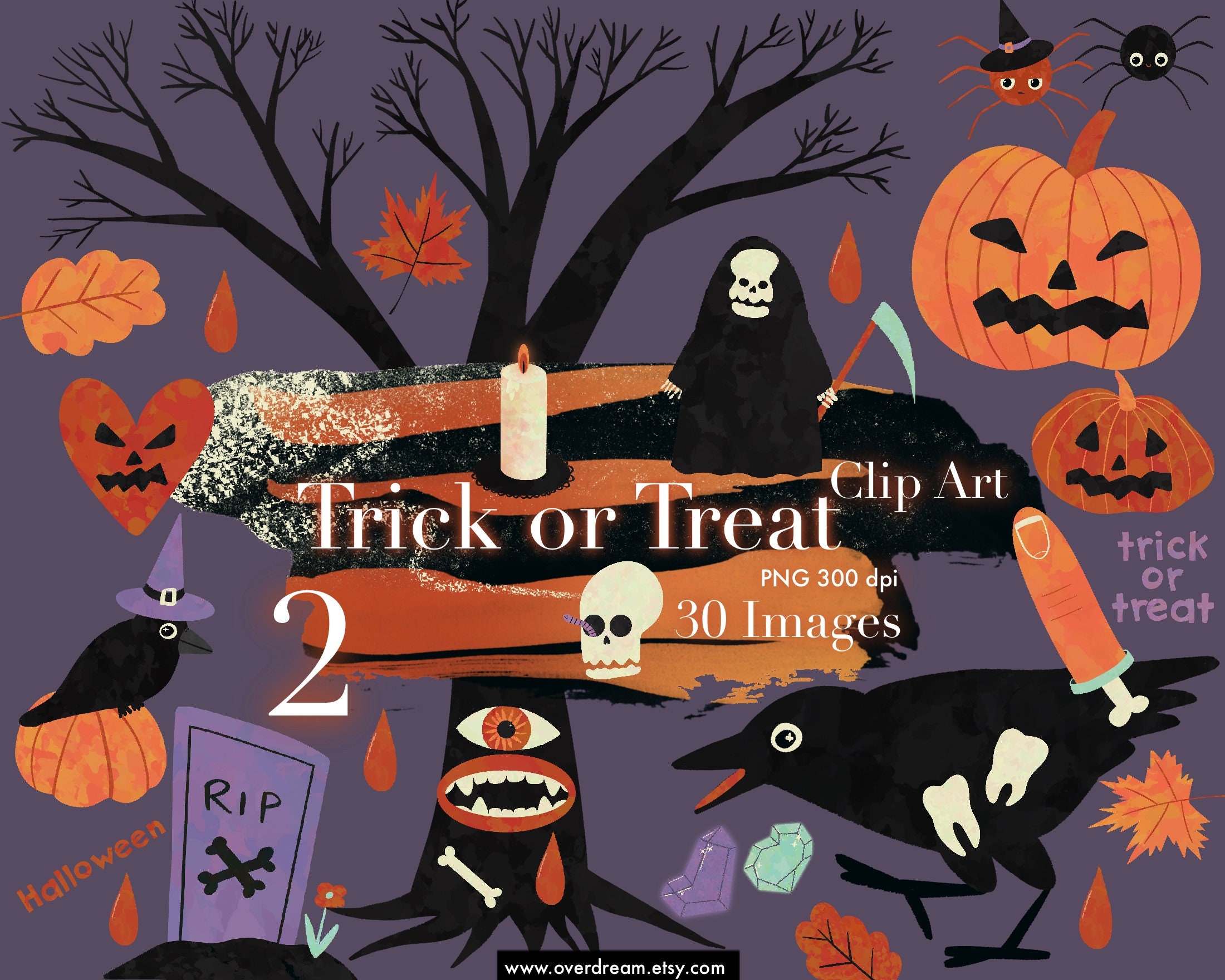 Creepy Halloween Clipart Free Background Textures, Goodreads Stickers ...