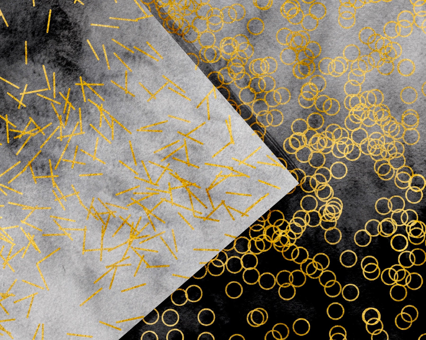 DIGITAL PAPER Bundle, Grey and Gold Texture Pack, Scrapbooking Craft ...