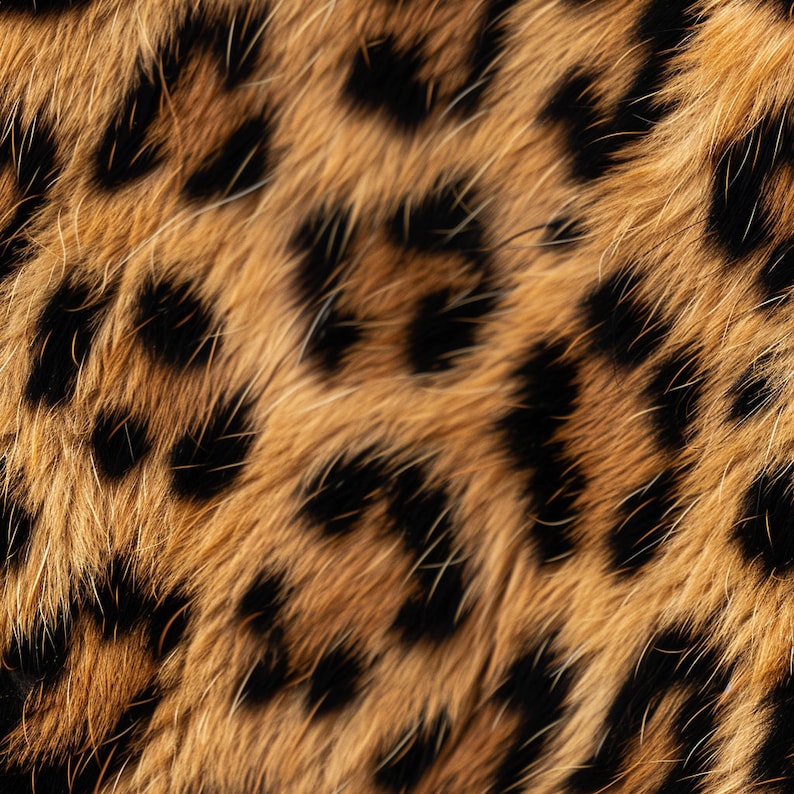 Leopards Fur Texture Digital Paper, Printable File, Leopard Elements ...