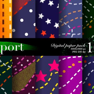 Digital Paper BUNDLE, Pop Art Texture Pack Scrapbook Paper, Goodnotes ...