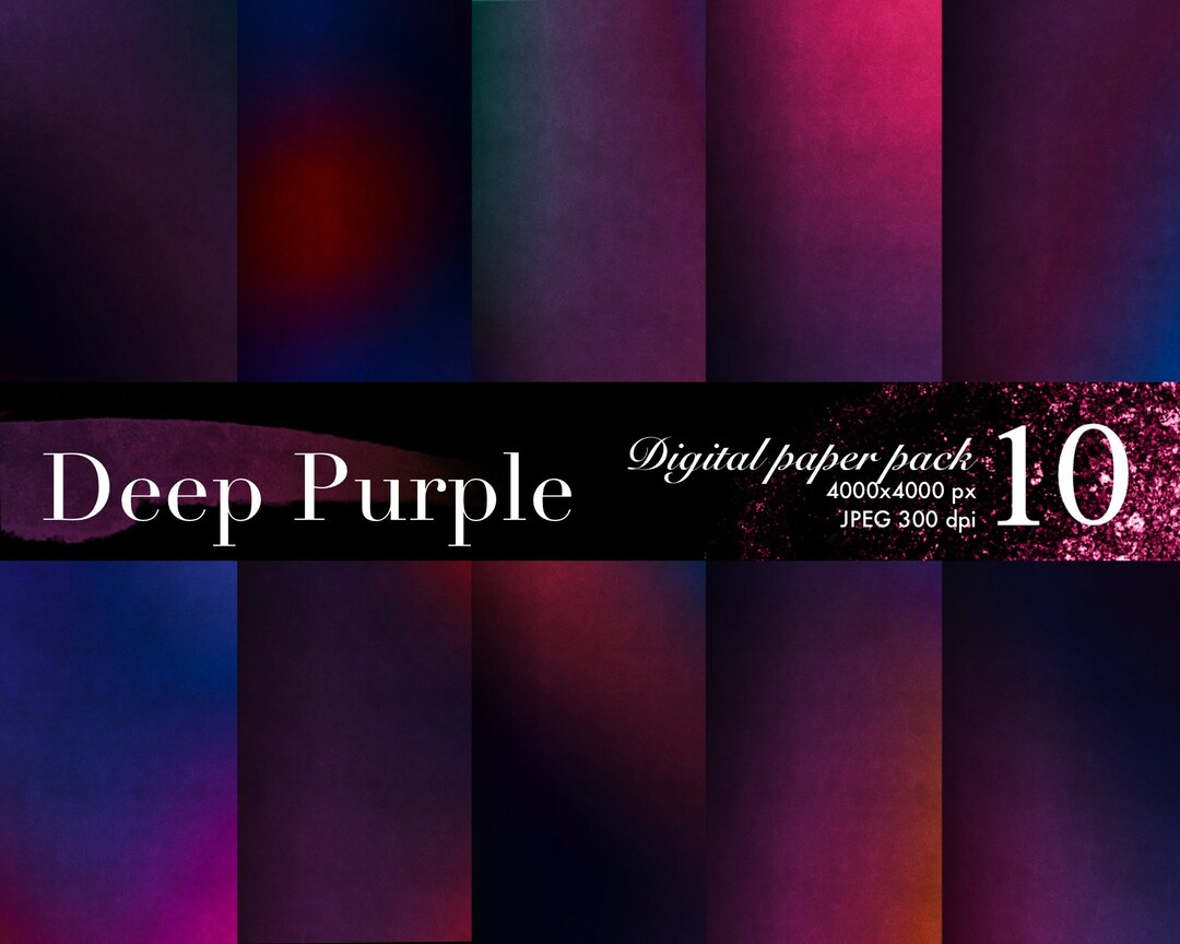 Purple Watercolor Digital Paper, Space Digital Texture, Gradient ...