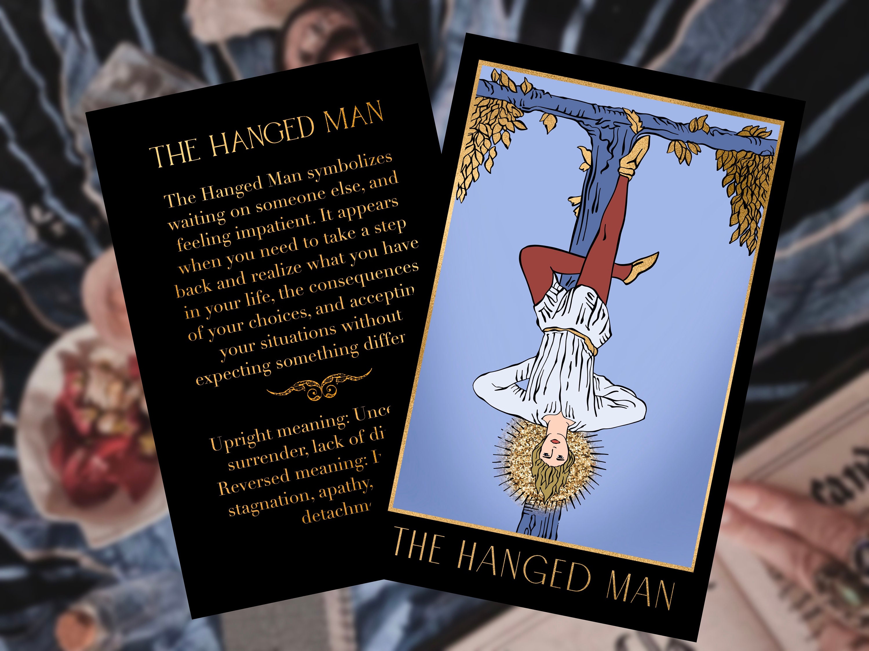The Hanged Man, Tarot Card, Printable Tarot, Tarot SVG, Tarot Classic ...