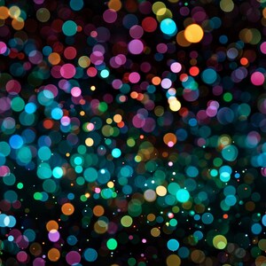 Bokeh Lights Digital Paper, Seamless Pattern, Bokeh Paper Pack, Lights ...