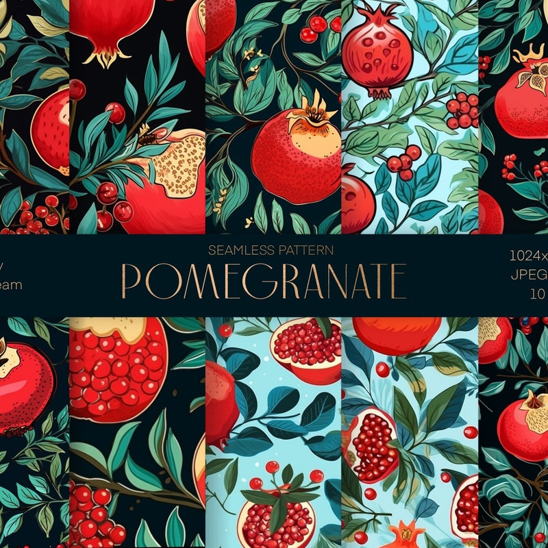 Pomegranate Pattern - Etsy