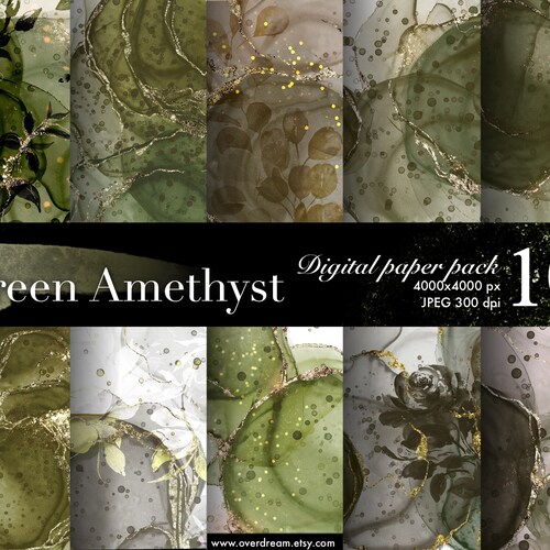 DIGITAL PAPER Bundle Amethyst Texture Pack Scrapbooking - Etsy