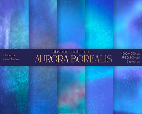 Aurora Borealis Texture Stellar Sky Background Northern - Etsy