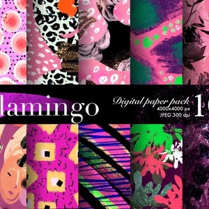 Digital Paper BUNDLE, Pop Art Texture Pack Scrapbook Paper, Goodnotes ...