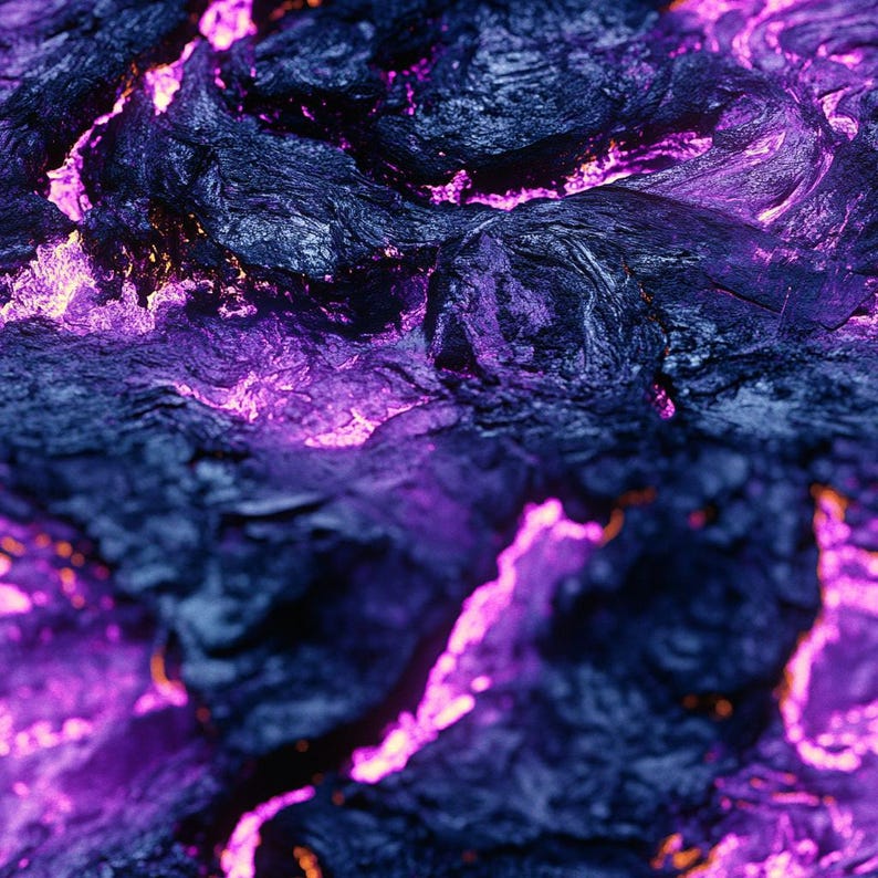DIGITAL PAPER Bundle, Purple Lava Texture Pack, Scrapbooking Craft ...
