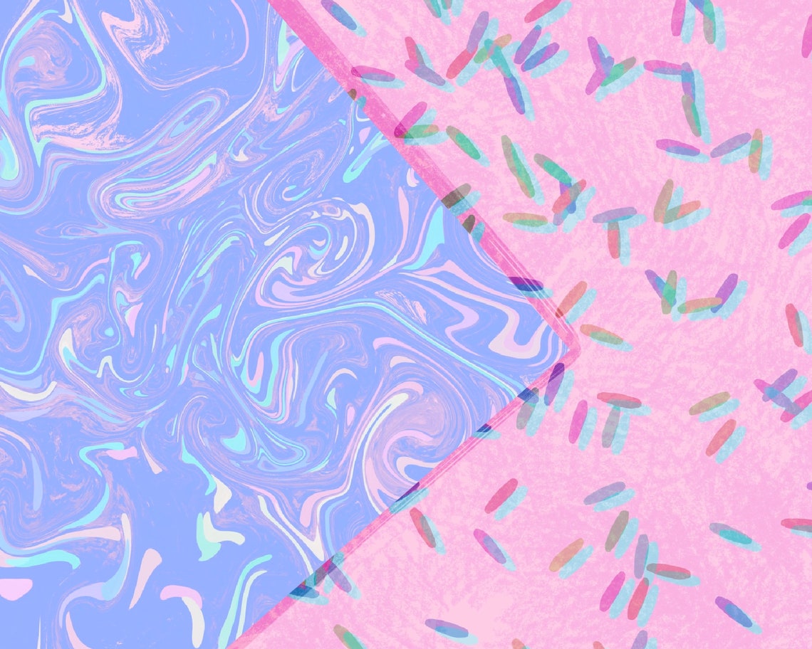 DIGITAL PAPER Bundle, Bubblegum Texture Pack, Scrapbooking Craft ...