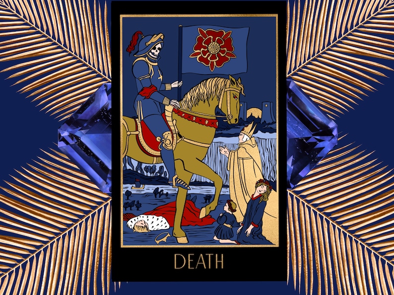 DEATH Tarot Card, Printable Tarot Cards, Tarot SVG, Tarot Classic ...