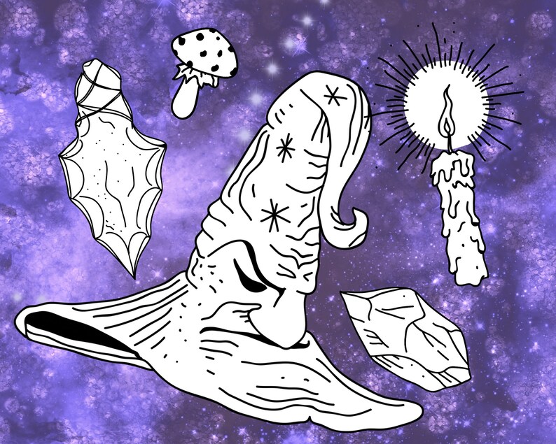 Gothic Clipart, Wizard Hands, Dark Magic, Astrology Clip Art, Digital ...
