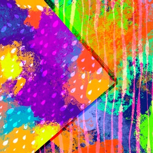 DIGITAL PAPER Bundle, Rainbow Texture Pack, Scrapbooking Craft Supplies ...