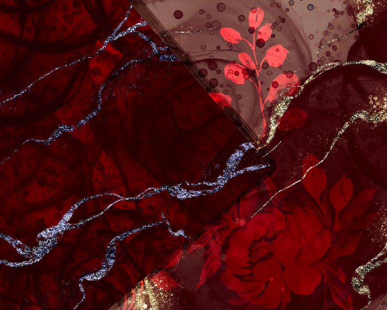 DIGITAL PAPER Bundle Ruby Texture Pack Scrapbooking Craft - Etsy