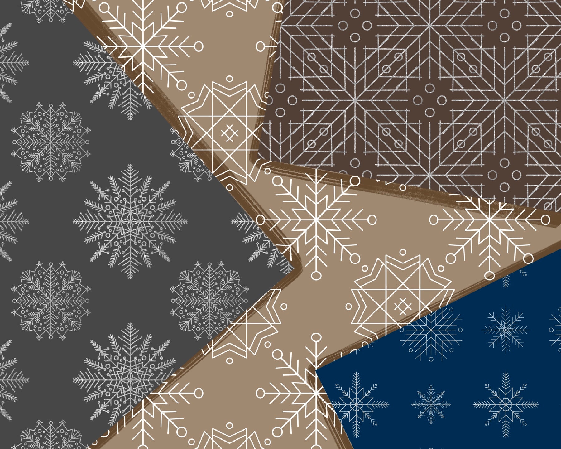 Christmas Seamless Pattern Set, Texture Pack, Printable Wrapping Paper ...