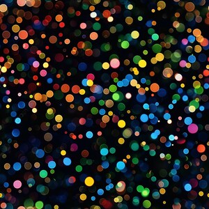 Bokeh Lights Digital Paper, Seamless Pattern, Bokeh Paper Pack, Lights ...