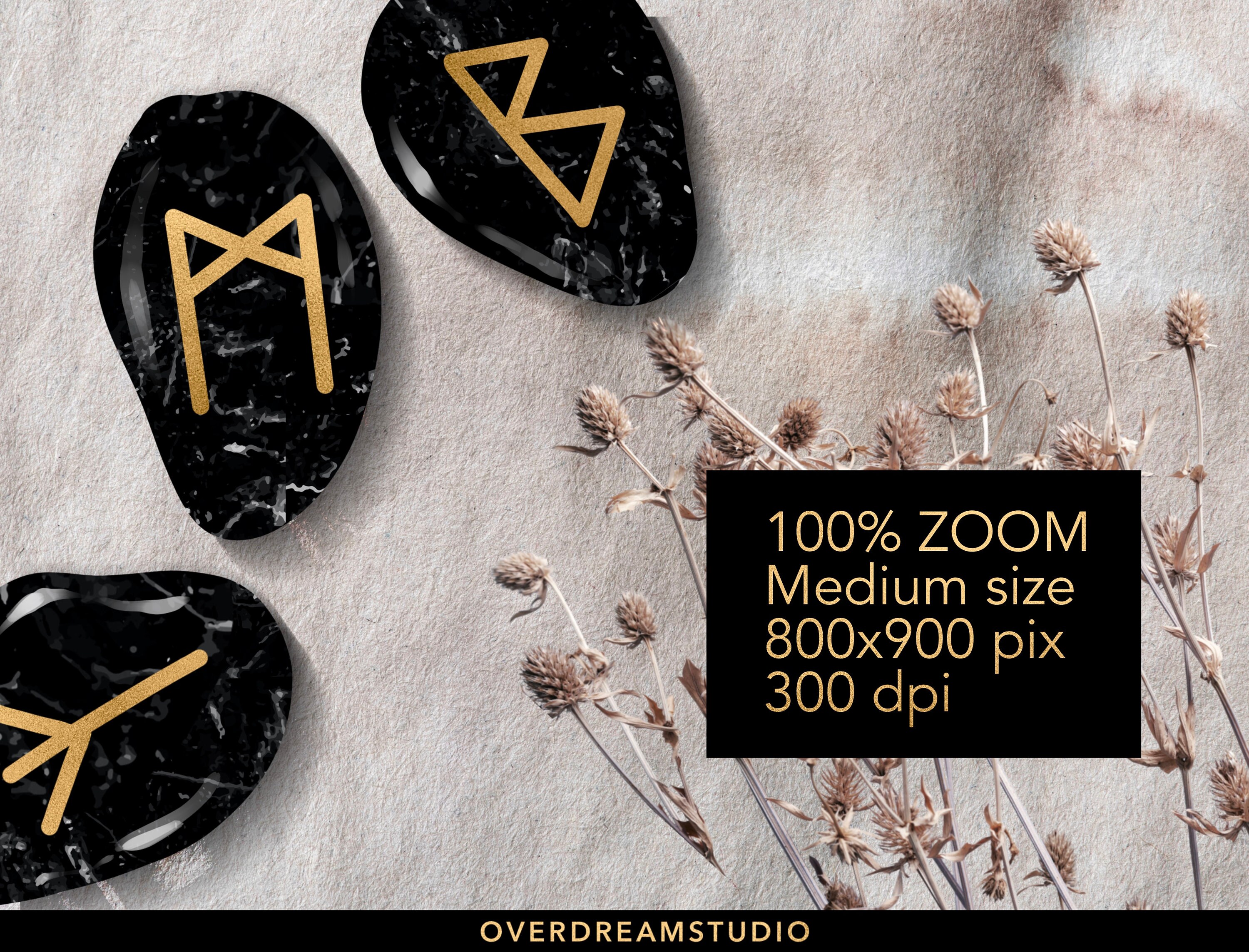 Wicca Runes Clipart, Rune Clip Art, Rune Stickers, Digital Planner ...