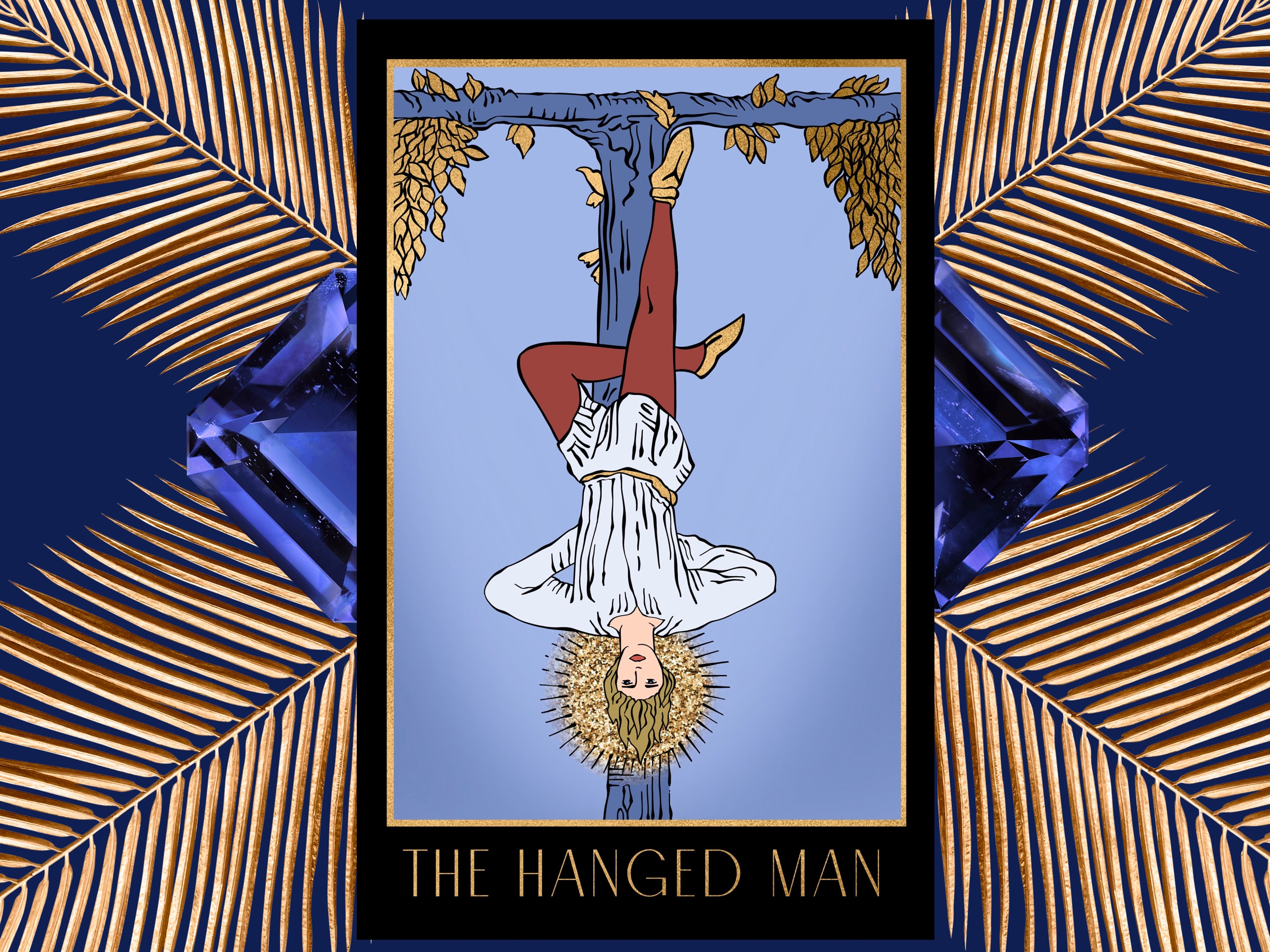 The Hanged Man, Tarot Card, Printable Tarot, Tarot SVG, Tarot Classic ...