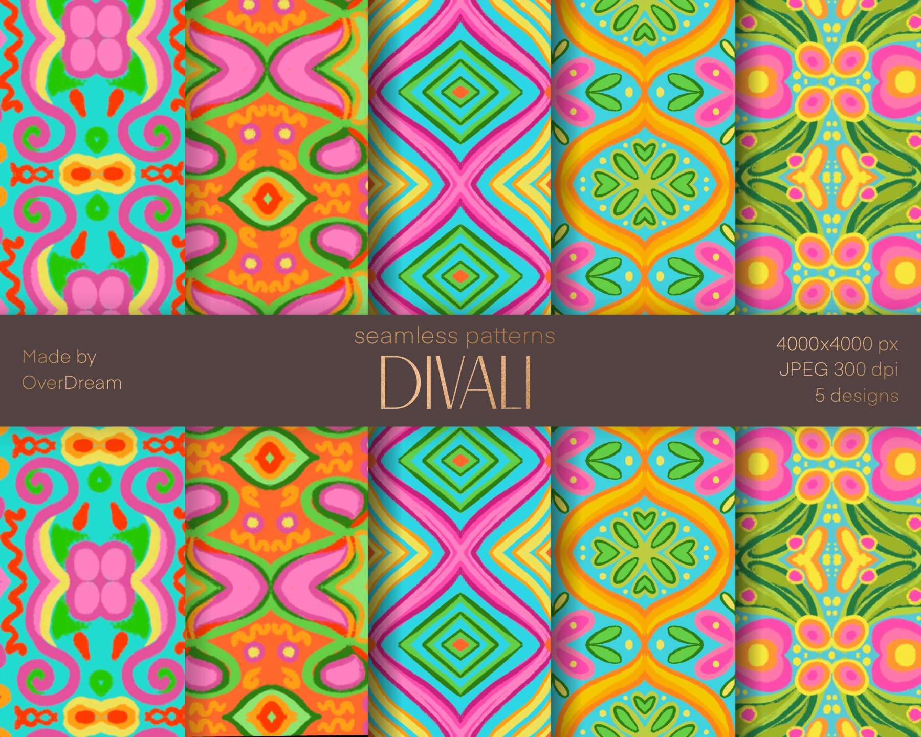 Divali Seamless Pattern, Texture Pack, Printable Wrapping Paper ...