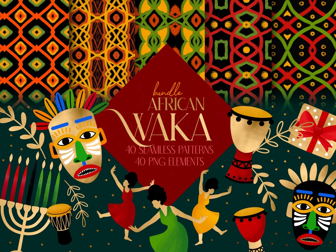 KWANZAA Clip Art, Kwanzaa Holiday Decor, Winter Themed Decor, Africa ...