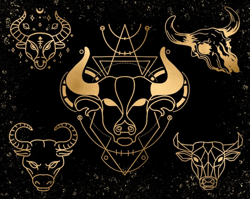 ZODIAC Clip Art Taurus Constellation Astrology Clip Art - Etsy