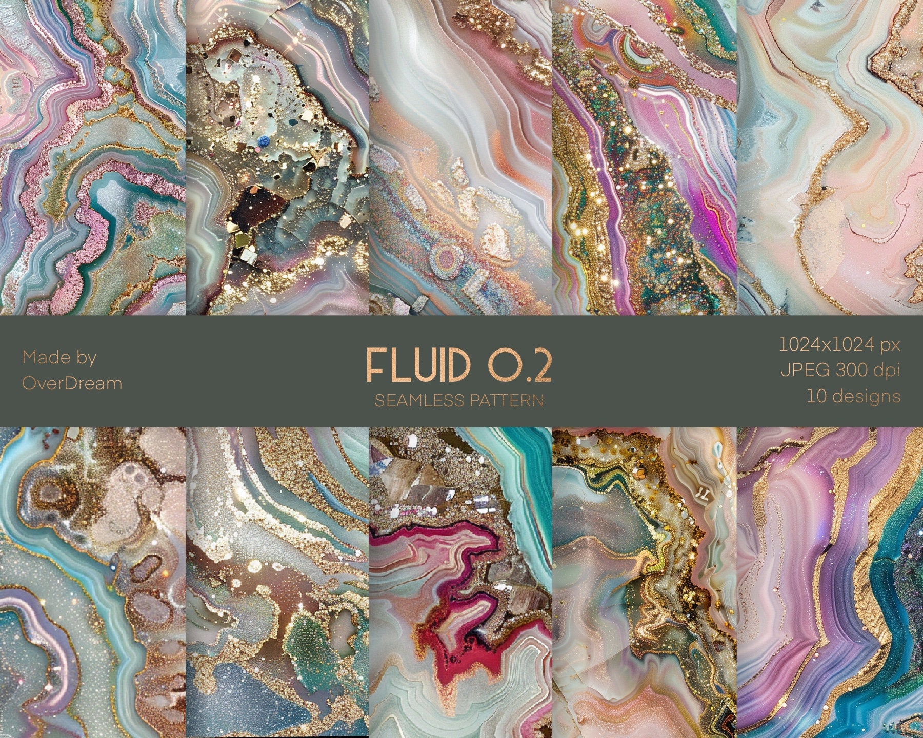 Fluid Art Digital Pattern, Marble Stone Seamless Design, Marble Texture ...