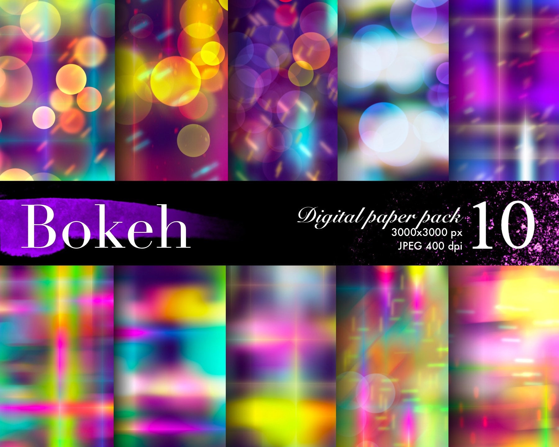 Digital Paper BUNDLE Magic Texture Pack Magic Scrapbook | Etsy