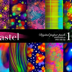 DIGITAL PAPER Bundle, Crayons Texture Pack, Scrapbooking Craft Supplies ...