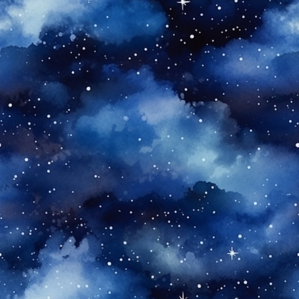 Vanilla Sky Seamless Pattern, Printable Wrapping Paper, Space Decor ...