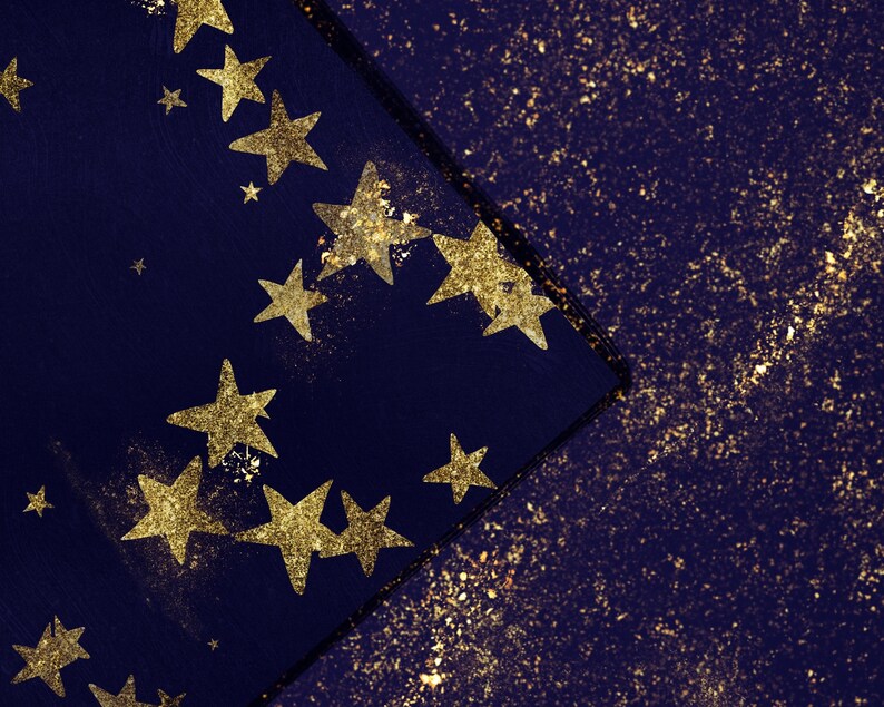DIGITAL PAPER Bundle, Starry Night Texture Pack, Scrapbooking Craft ...