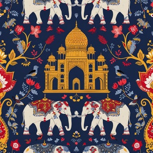 Magestic India Design, Printable File, Architecture Elements Seamless ...