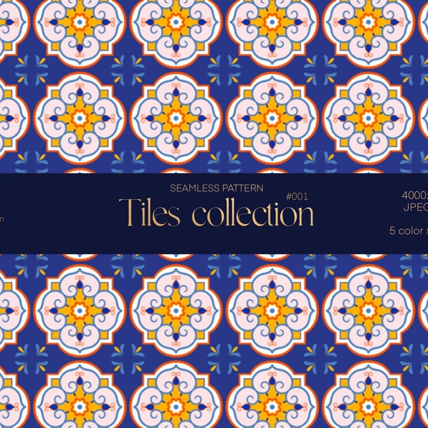 Sicilian Tile Pattern - Etsy