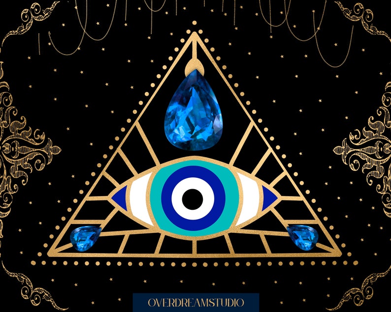 Evil Eye Clipart, Ilustración Evil Eye png, Pegatinas listas para ...