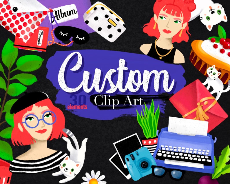 CUSTOM Clip Art, - Etsy