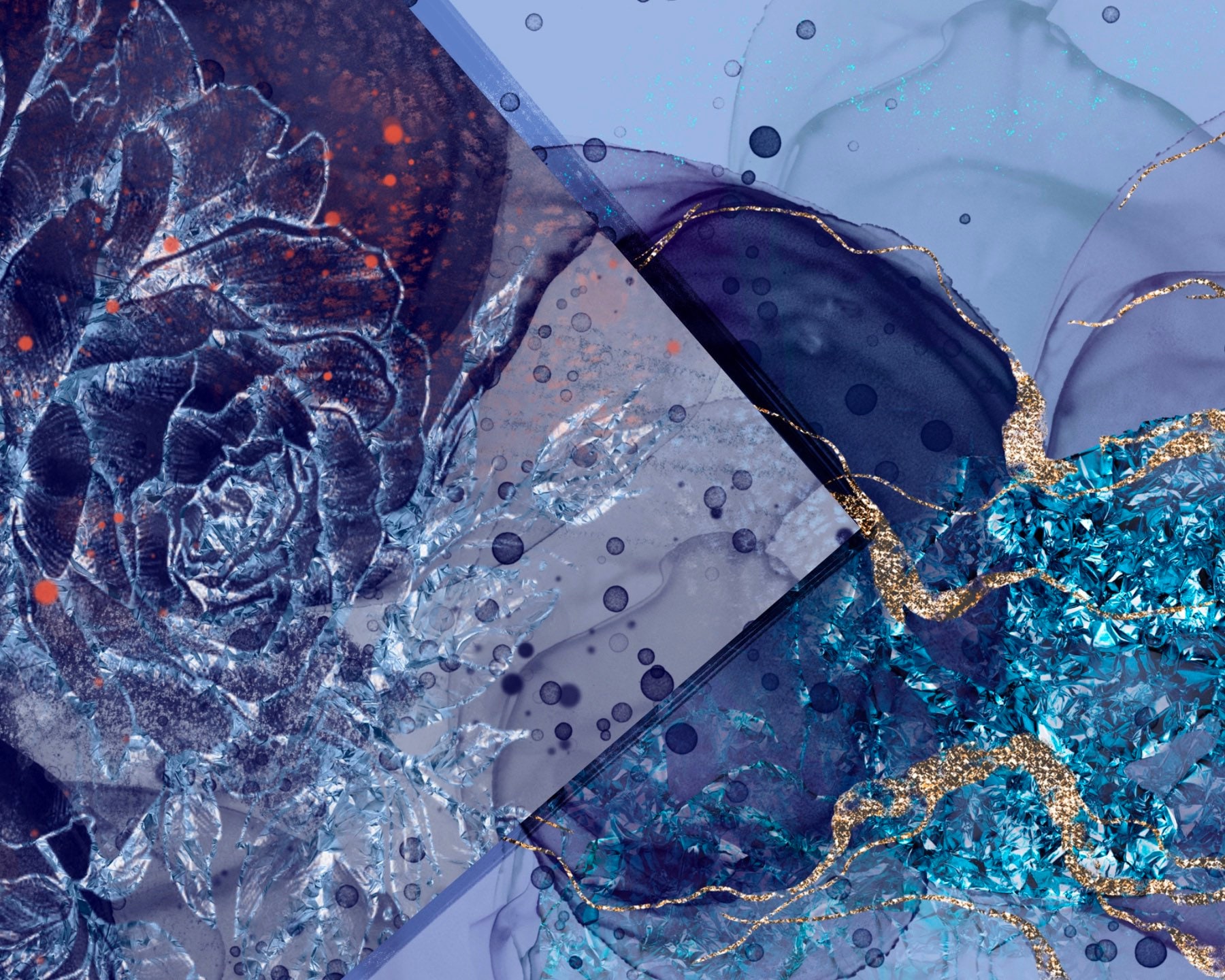 DIGITAL PAPER Bundle, Cobalt Texture Pack, Scrapbooking Craft Supplies ...