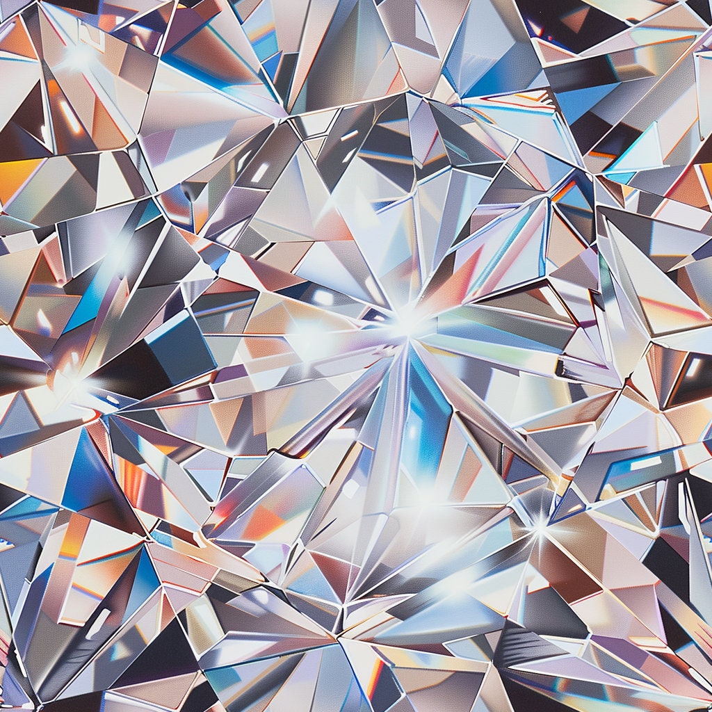 Diamond Digital Paper, Diamond Seamless Pattern, Diamonds Paper Pack ...