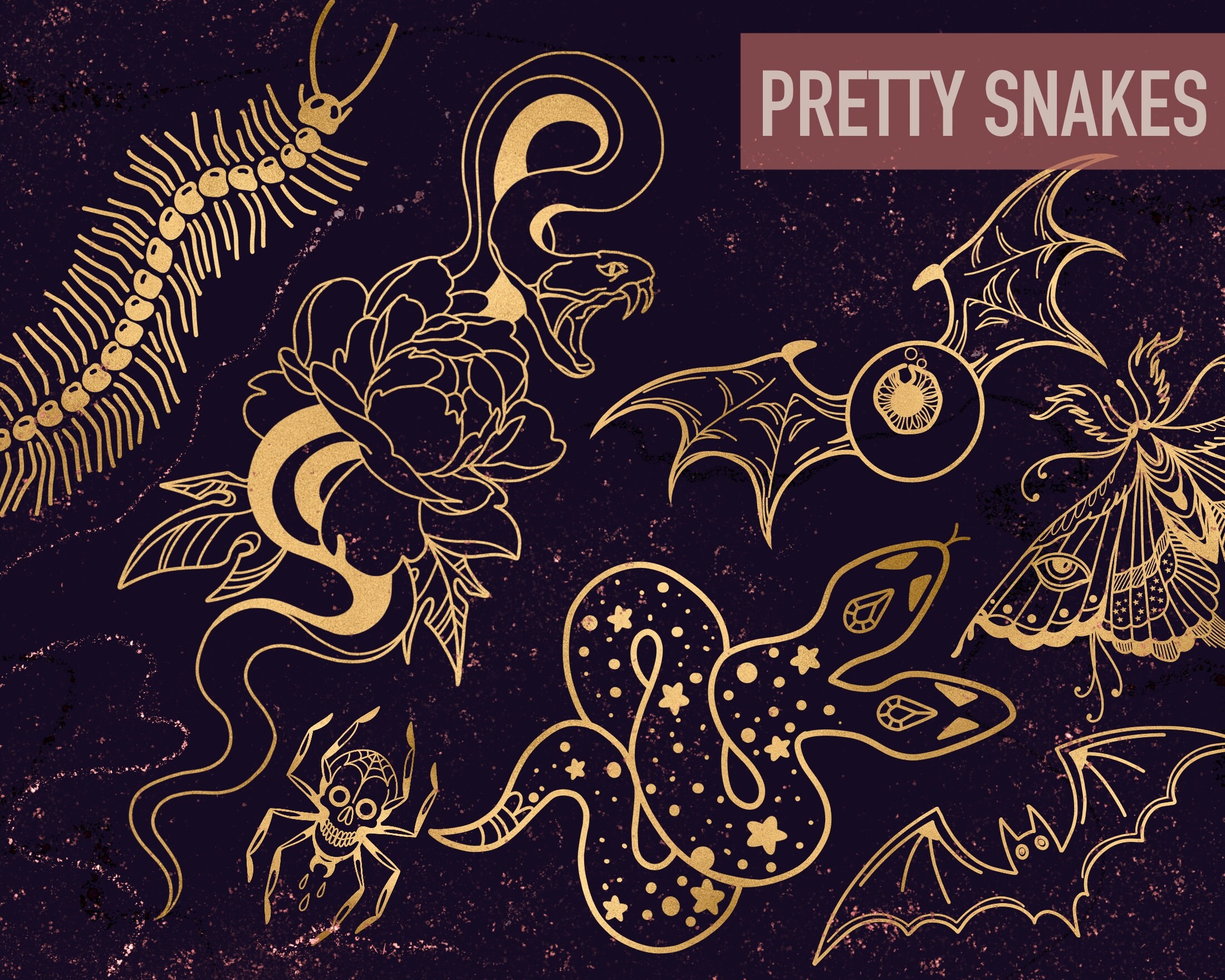 Witches' Familiars Clipart, Witchy Art, Magic Animals, Find Your Magic ...