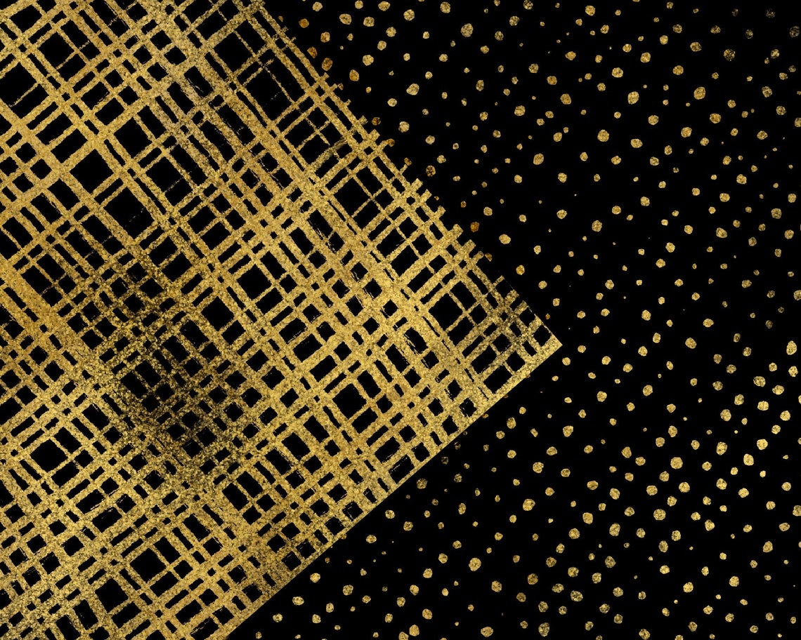 DIGITAL PAPER Bundle, Black and Gold Texture Pack, Scrapbooking Craft ...