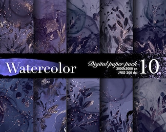 DIGITAL PAPER Bundle Cobalt Texture Pack Scrapbooking Craft | Etsy