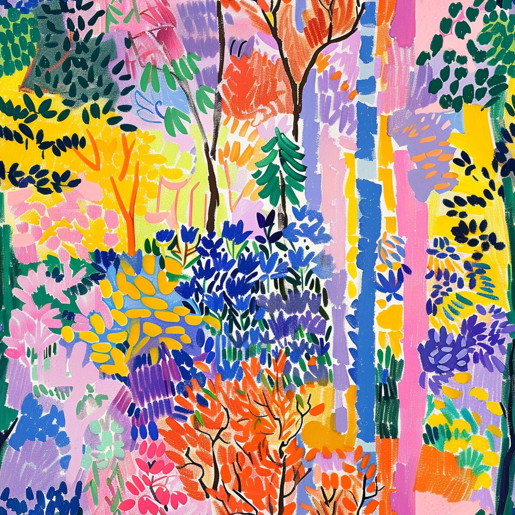 DIGITAL PAPER Bundle, Henri Matisse, Texture Pack, Modern Abstract Art ...