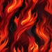 Flames Digital Paper, Fire Seamless Pattern, Colorful Paper Pack, Flame ...