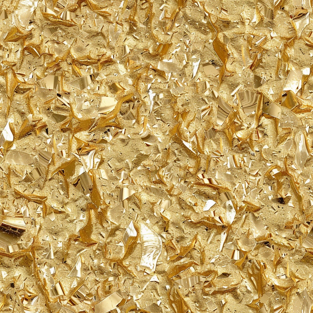 Shimmer Digital Paper, Gold Seamless Pattern, Gold Foil Paper Pack ...