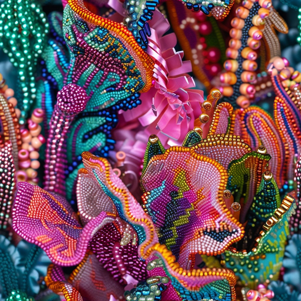 Beads Texture Digital Paper, Printable File, Textile Elements Seamless ...