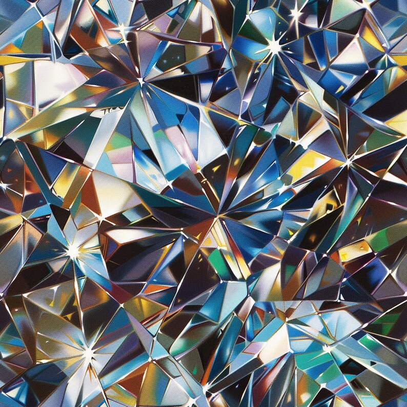 Diamond Digital Paper, Diamond Seamless Pattern, Diamonds Paper Pack ...