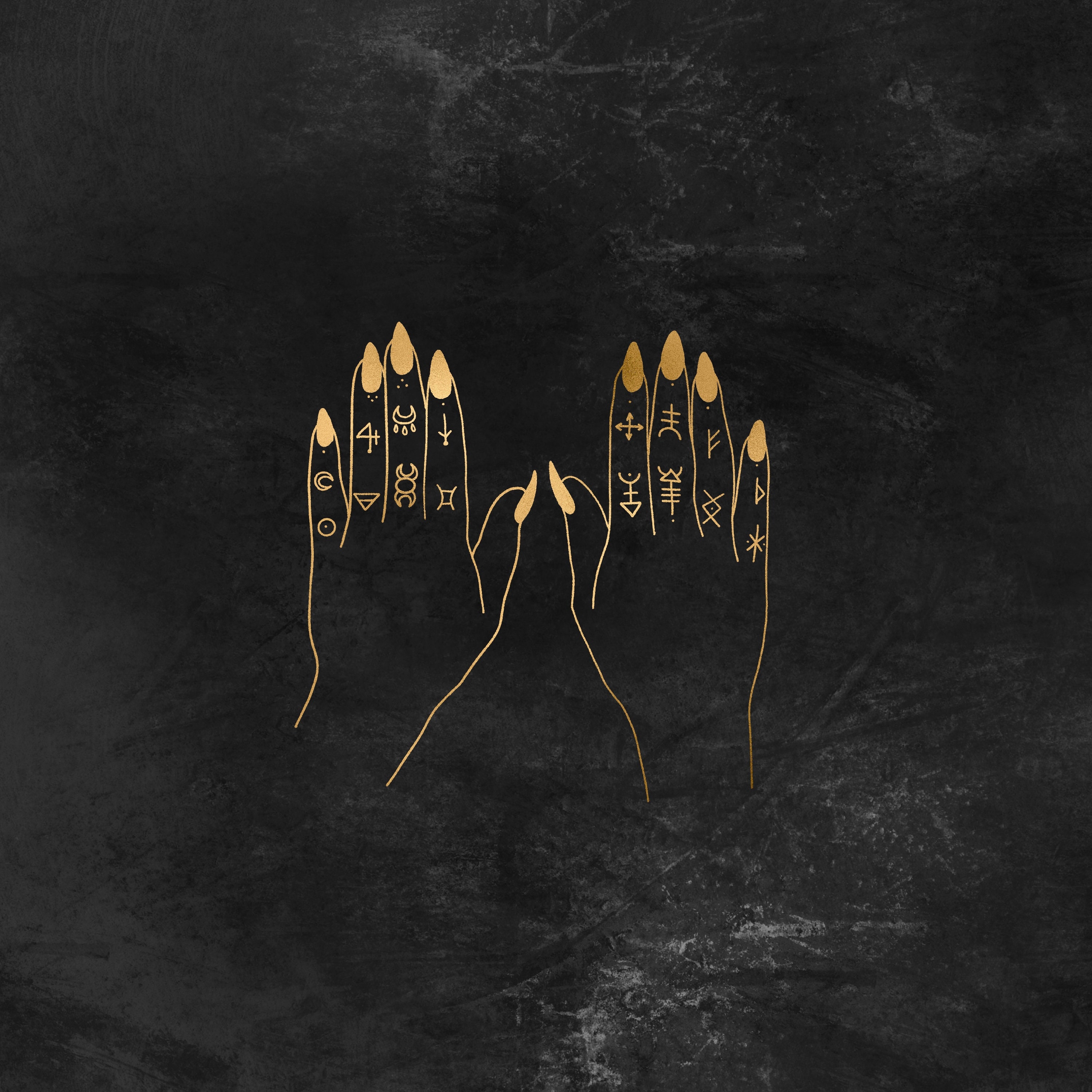 Wiccan Grimoire Digital Stickers, Witch Hands, Altar Kit Clipart ...