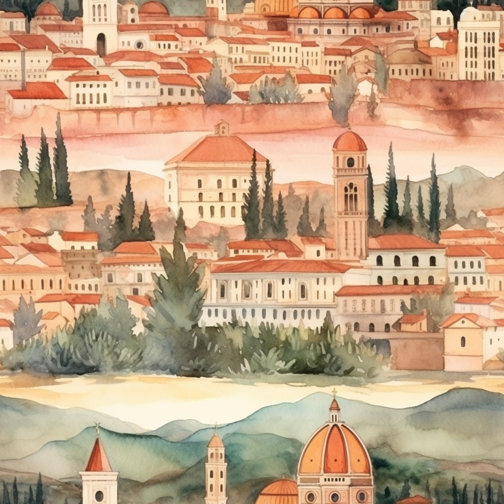 Florence Seamless Pattern Set Printable Wrapping Paper - Etsy