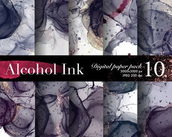 DIGITAL PAPER Bundle Marble Texture Pack Scrapbooking Craft - Etsy